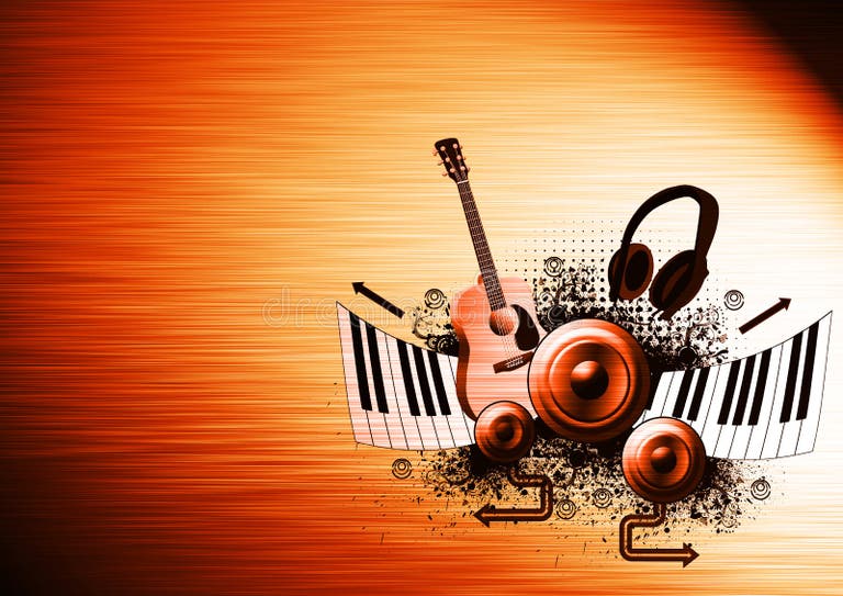 Music poster background stock illustration. Illustration of flyer ...