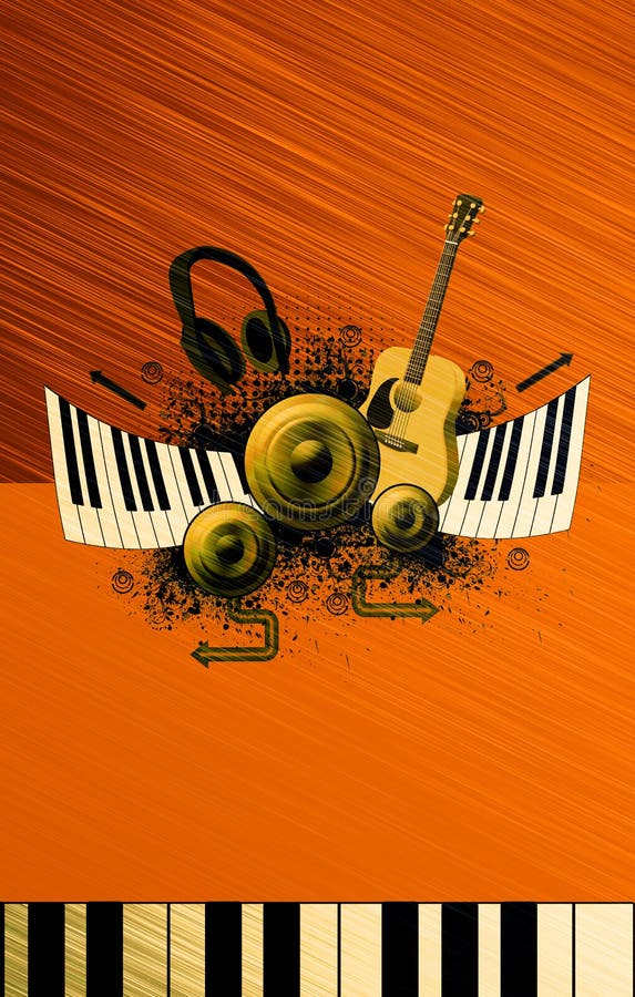 Music poster background stock illustration. Illustration of icon - 26816527