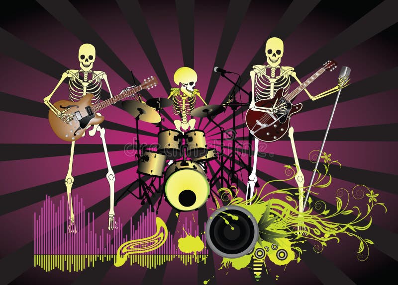 Poster,rock festival band stock vector. Illustration of sing - 8108743