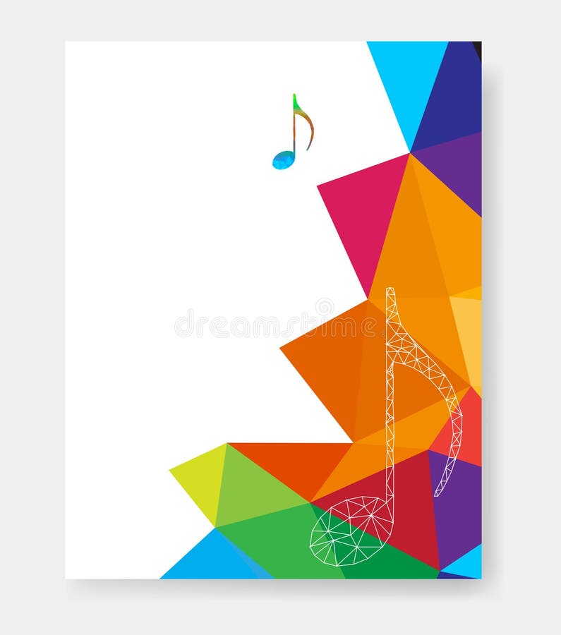 Abstract Music Background Flat Vector Illustration Stock Vector ...