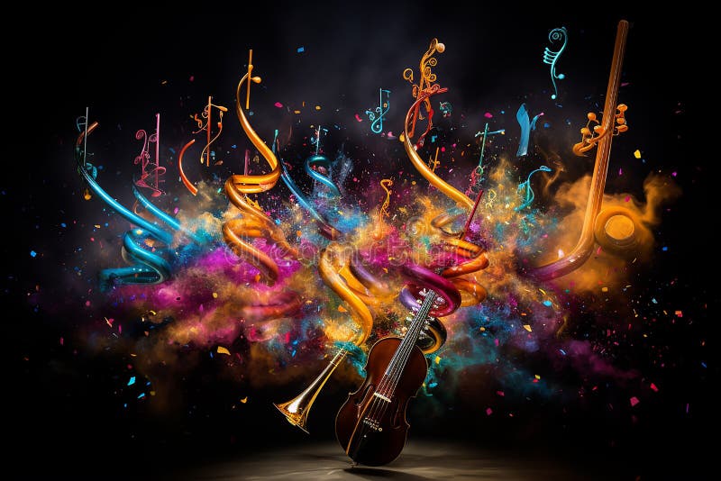 Music powerful essence stock illustration. Illustration of musical ...