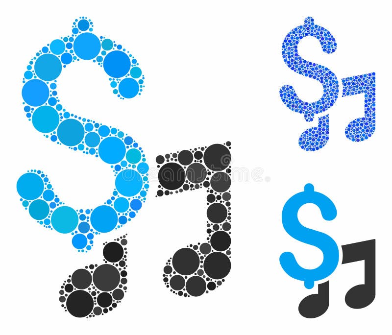 Music Price Composition Icon of Spheric Items Stock Illustration ...