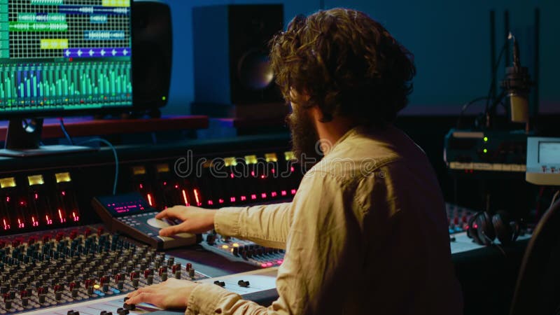 Audio Expert and Musician Mixing and Mastering Tracks on Control Room ...