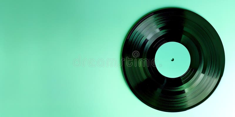 A Music Record on a Bright Background Stock Image - Image of audio ...