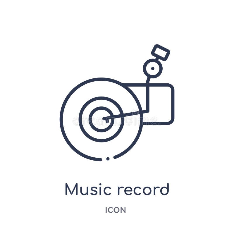 Cd Record Icon in Trendy Design Style. Cd Record Icon Isolated on White ...
