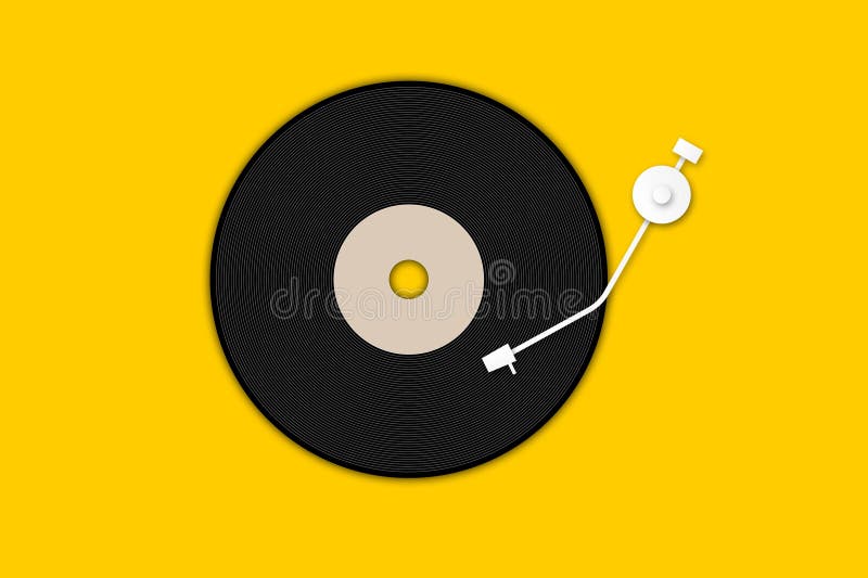 Music Record Player Concept Stock Illustration - Illustration of stereo ...