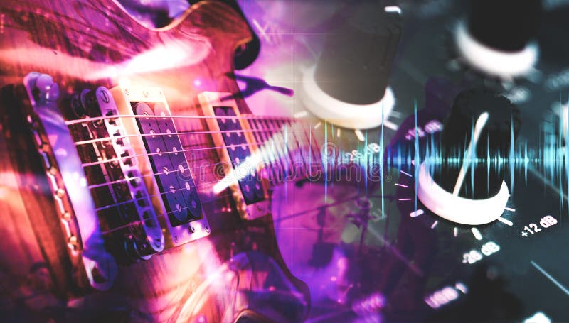 Music Recording and Live Music Stock Image - Image of production, live ...