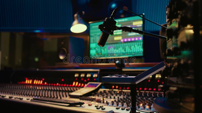 Music Recording Studio Control Room Pre Amp Knobs Used Volume Level ...