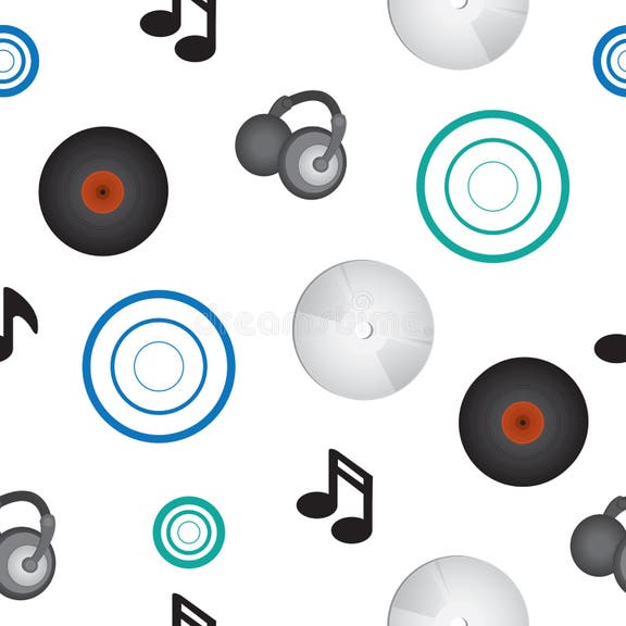 Music Repeating Pattern stock vector. Illustration of green - 22652429