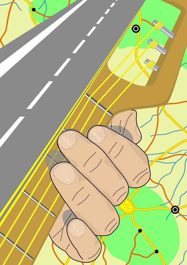 Music road stock vector. Illustration of sound, chapel - 1388119