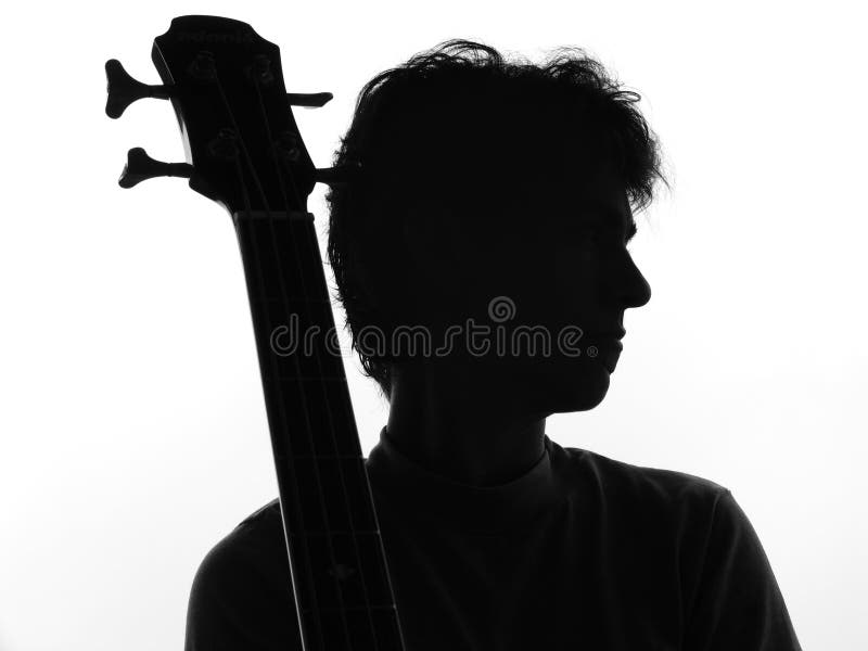 Music s shadow stock photo. Image of shadow, shade, guitar - 786296