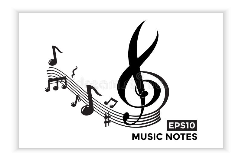 Music Scale or Music Note Sign or Symbol. Musical Scale Icons Element ...