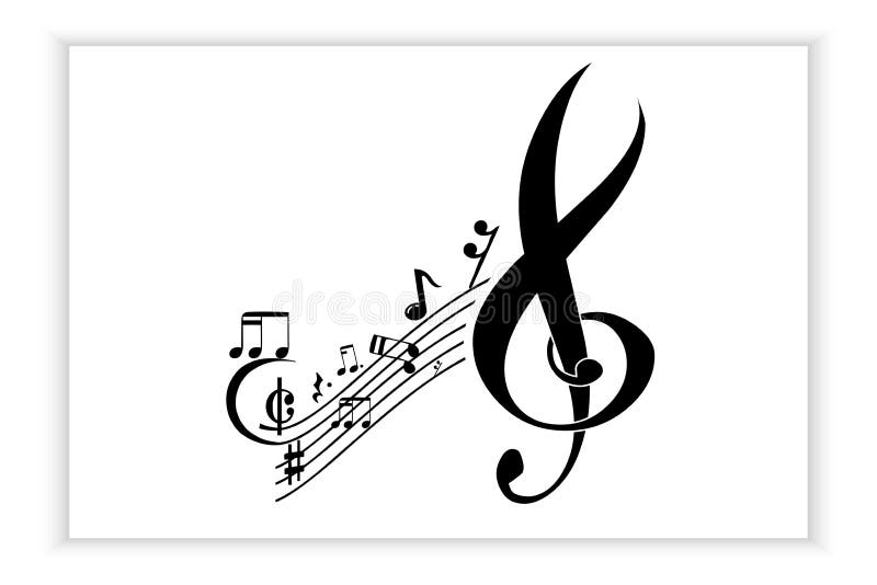Music Scale Logo Design. Music Note Sign Or Symbol. Musical Scale Icons ...