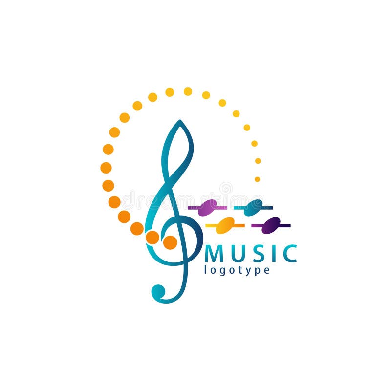 Music School Logo Vector Illustration Design, Disco, Vocal Course ...