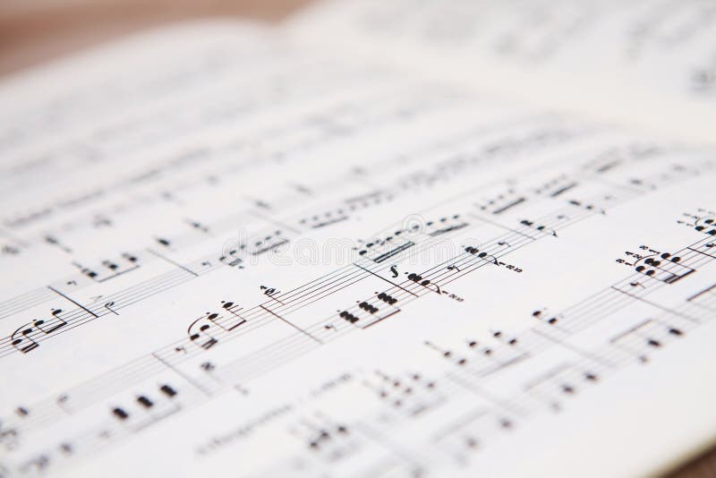 Music score stock image. Image of sheet, musician, notes - 6133359