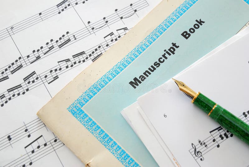 Old Music Score, Manuscript and Pen Stock Image - Image of jazz ...