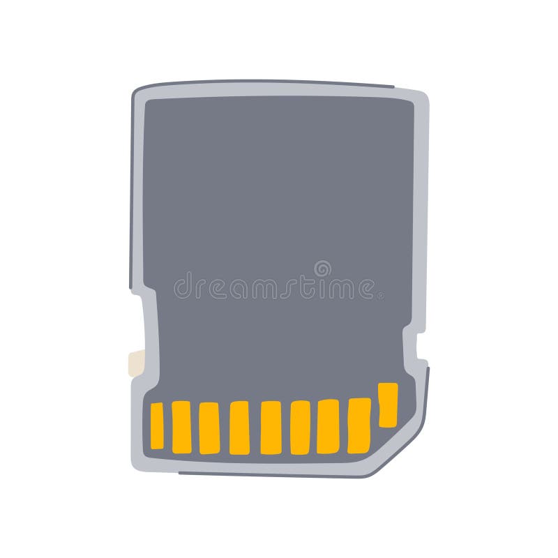 Music Sd Card Cartoon Vector Illustration Stock Vector - Illustration ...