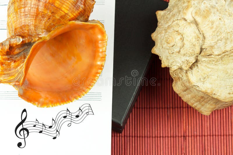 Music and sea stock image. Image of nature, sheet, note - 79783175