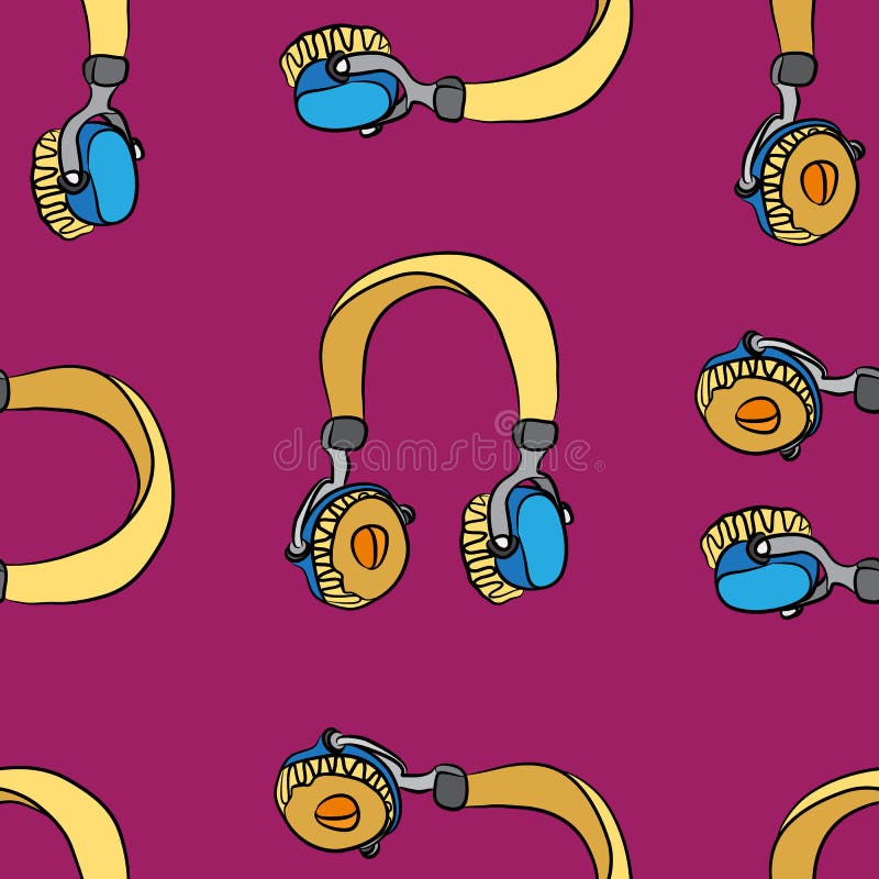 Music seamless pattern stock vector. Illustration of gadget - 50833851