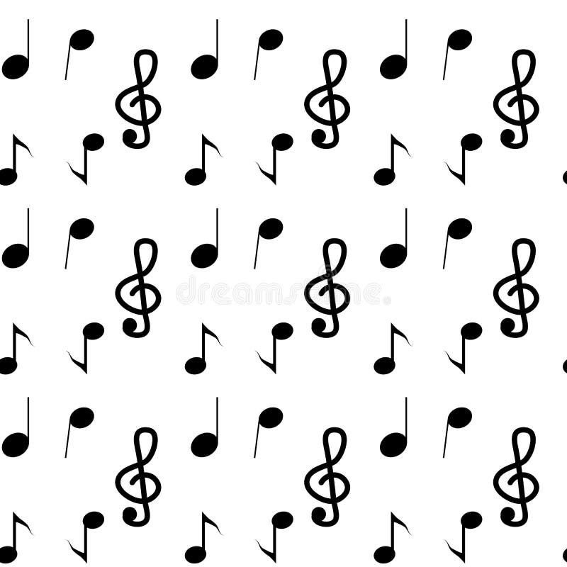 Music Seamless Pattern Note Stock Vector - Illustration of decorative ...