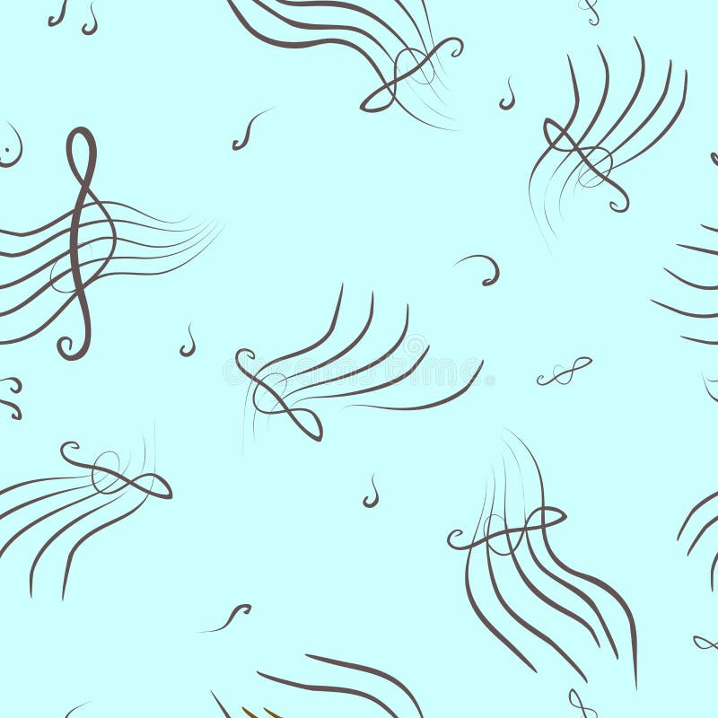 Music seamless pattern stock vector. Illustration of icon - 80733540