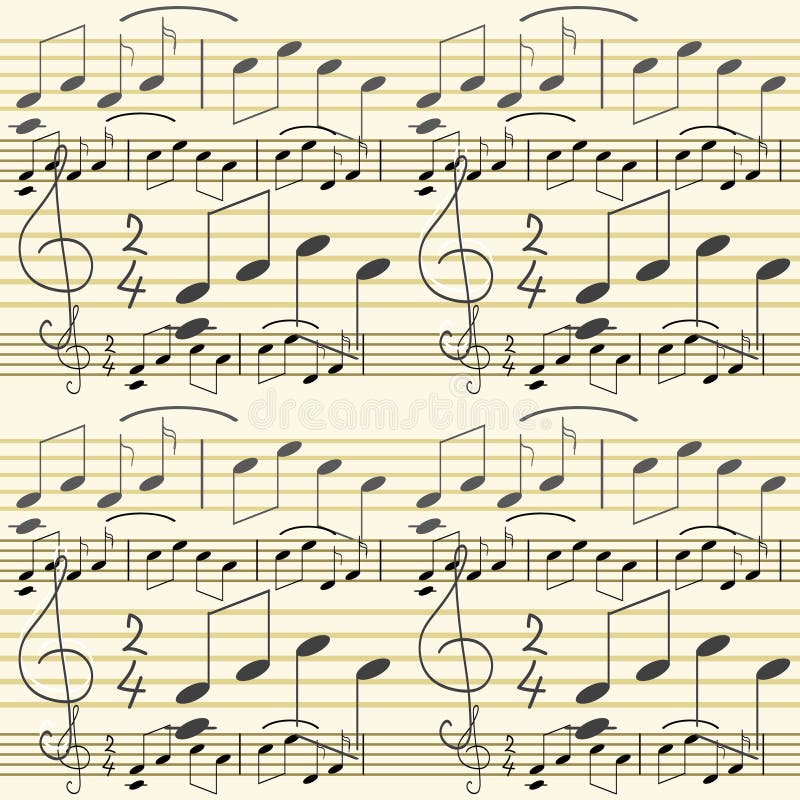 Music seamless wallpaper stock vector. Illustration of texture - 3551752