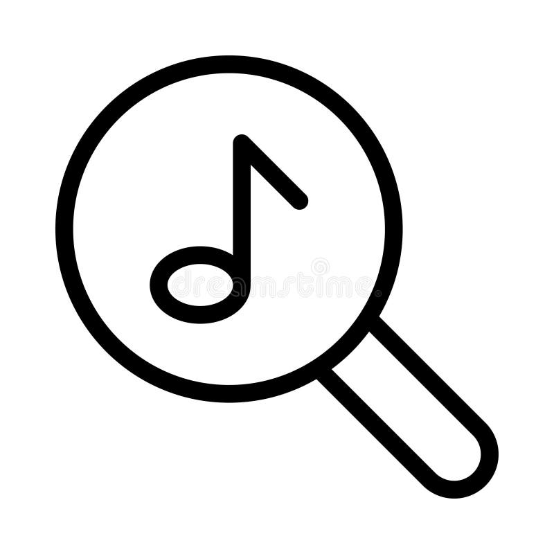 Music Search Icon Vector Illustration Concept Design Stock Vector ...