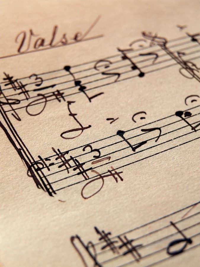 Music Sheet stock image. Image of clef, antique, instruments - 7479921