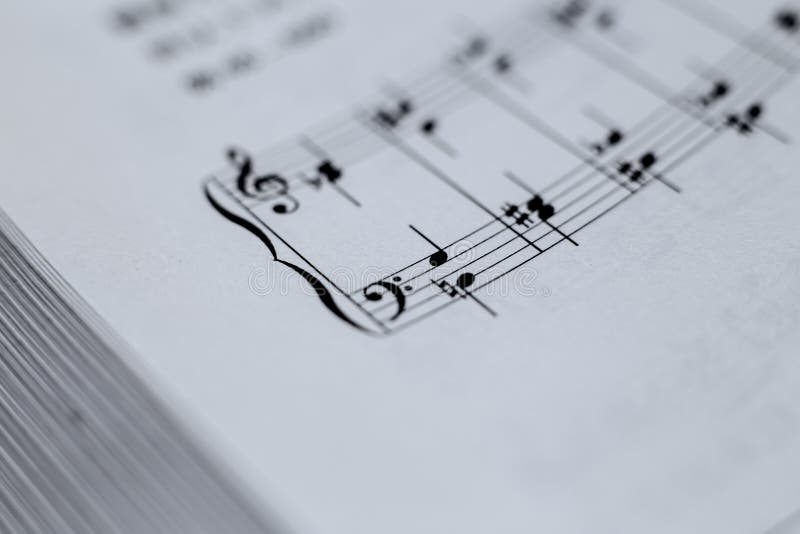 Music Sheet Closeup stock image. Image of handwritten - 61486383
