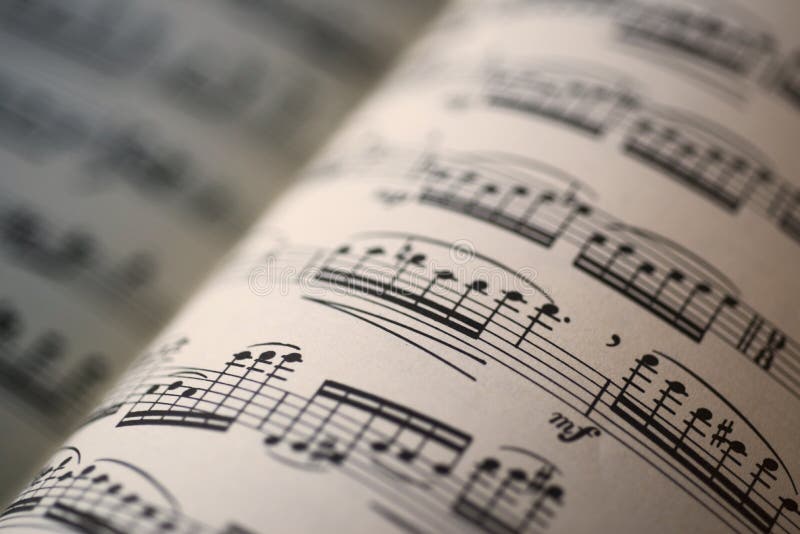 Music sheet, macro photo stock photo. Image of notes - 77959638