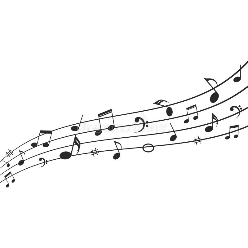 Music Sheet Note Vector Icon Illustration Stock Vector - Illustration ...