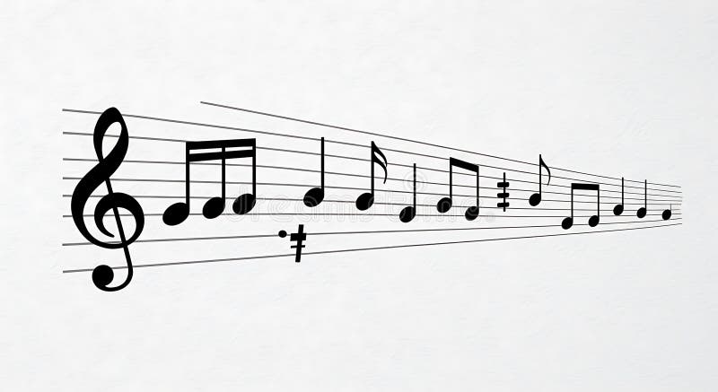 Music Staff Treble Clef Cartoon Stock Illustrations – 553 Music Staff ...