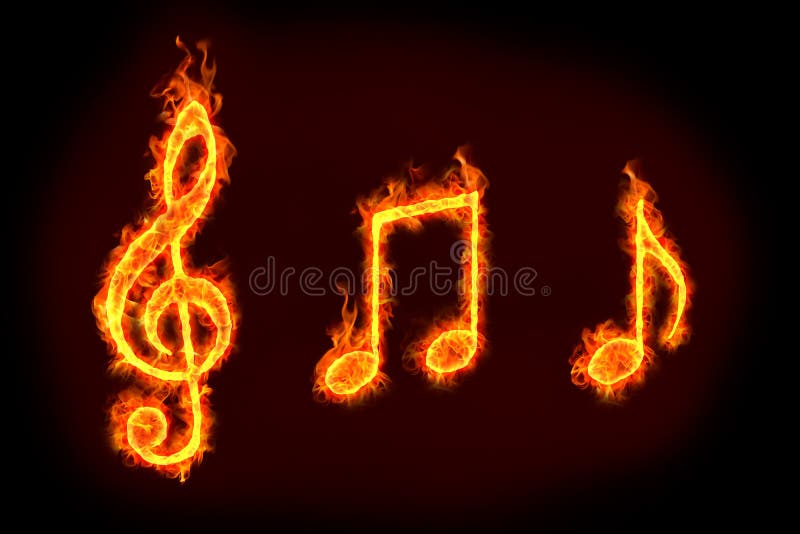 Burning Music Note Stock Illustrations – 497 Burning Music Note Stock ...