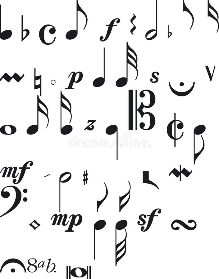 Music Signs stock vector. Illustration of sound, figures - 3692266