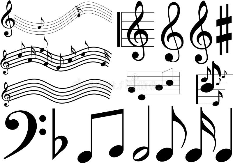 Music signs stock vector. Illustration of bass, sound - 4280005