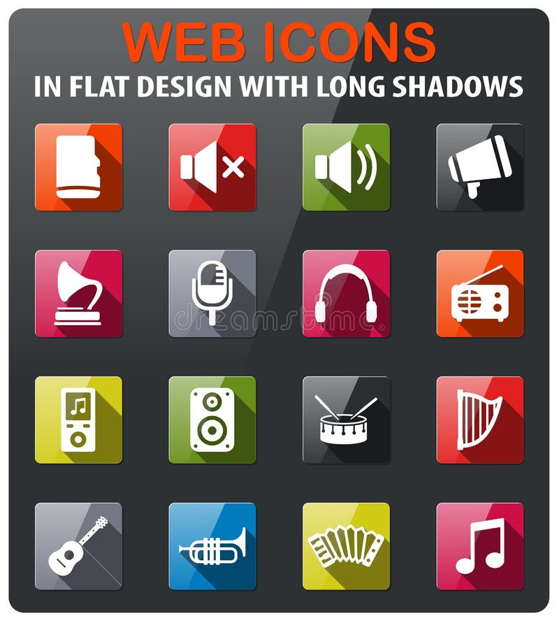 Music simply icons stock illustration. Illustration of musical - 88419522