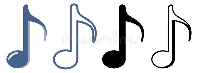Music Sing Icon Set Vector Illustration Stock Vector - Illustration of ...