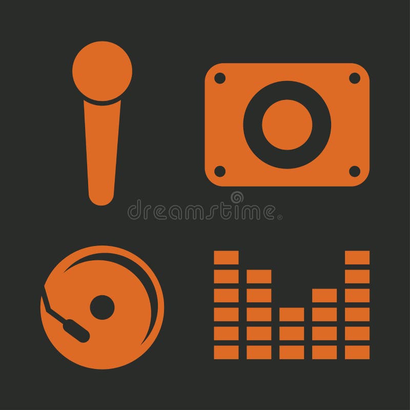 Music sound design stock vector. Illustration of bars - 45583676