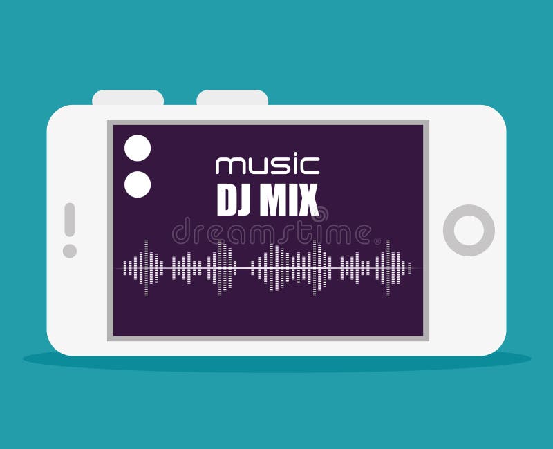 Music sound design stock illustration. Illustration of smartphone ...