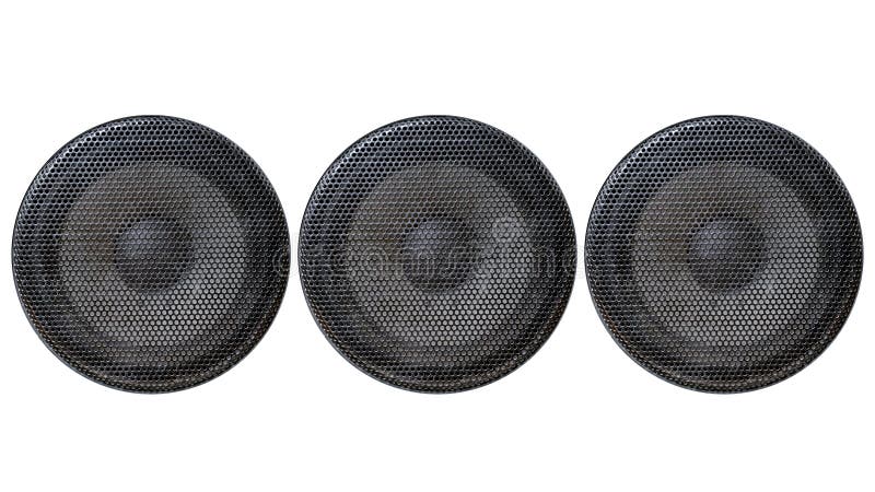 Front View of a Sound System Speakers Stock Image - Image of ...