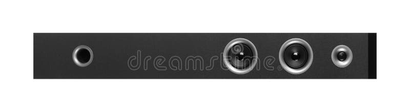 Music and Sound - Front View Tower Loudspeaker Enclosure. Isolated ...