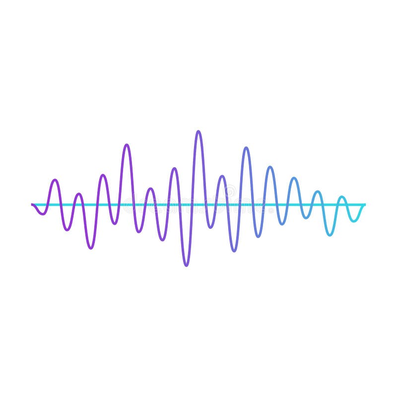 Music Sound Wave of Amplitude Colorful Graphic Icon Vector Illustration ...