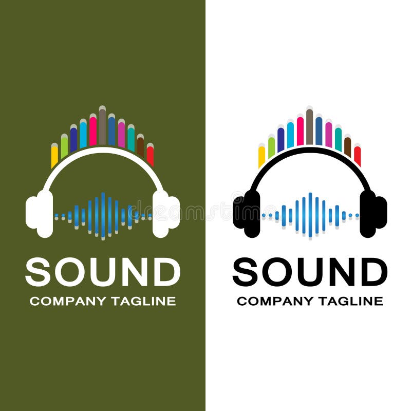 Music Sound Wave Logo Icon Vector, Speaker and Headset Stock Vector ...