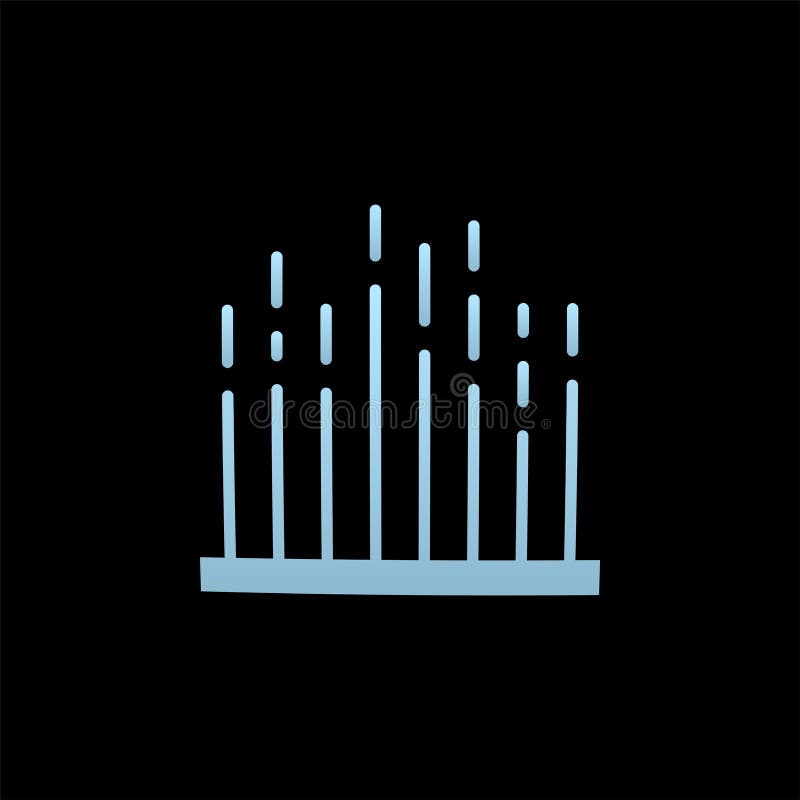 Music Sound Wave Simple Colorful Icon Isolated on Black Stock Vector ...