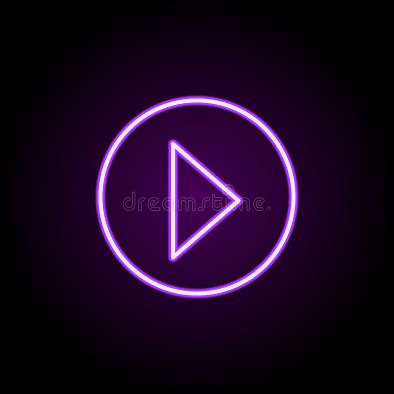 Music Soundwave Neon Icon. Elements of Music Set Stock Illustration ...