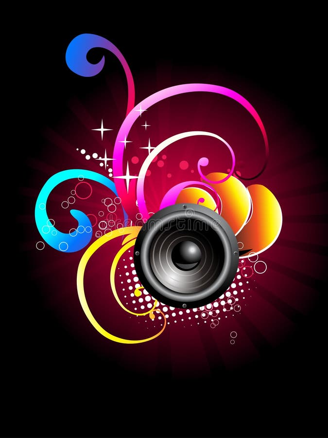 Abstract Creative Music Notes Design Stock Illustration - Illustration ...