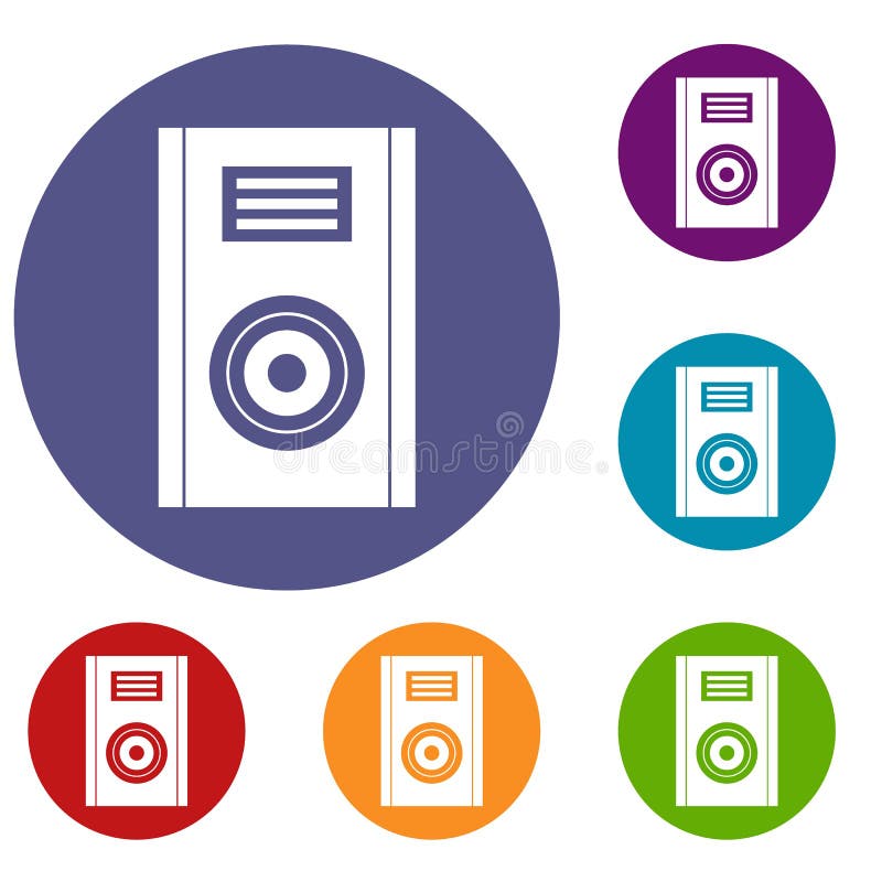 Set of speaker icons stock vector. Illustration of loud - 31158758