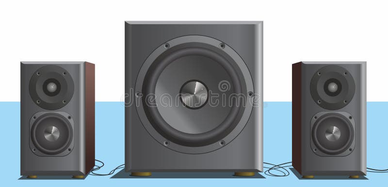 Speakers Vector Monochrome Stock Illustrations 163 Speakers Vector