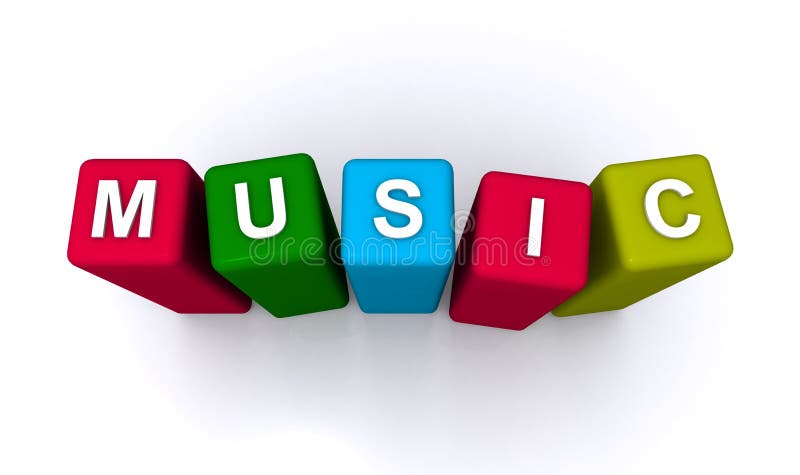 Music spelled in blocks stock image. Image of reggae - 49776893