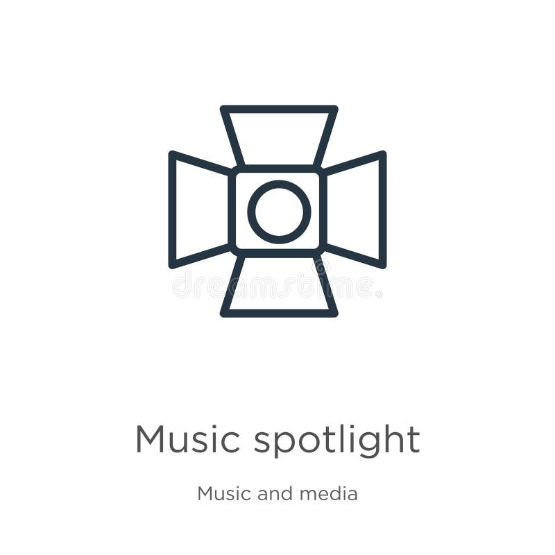 Music Spotlight Icon from Music Collection. Stock Vector - Illustration ...